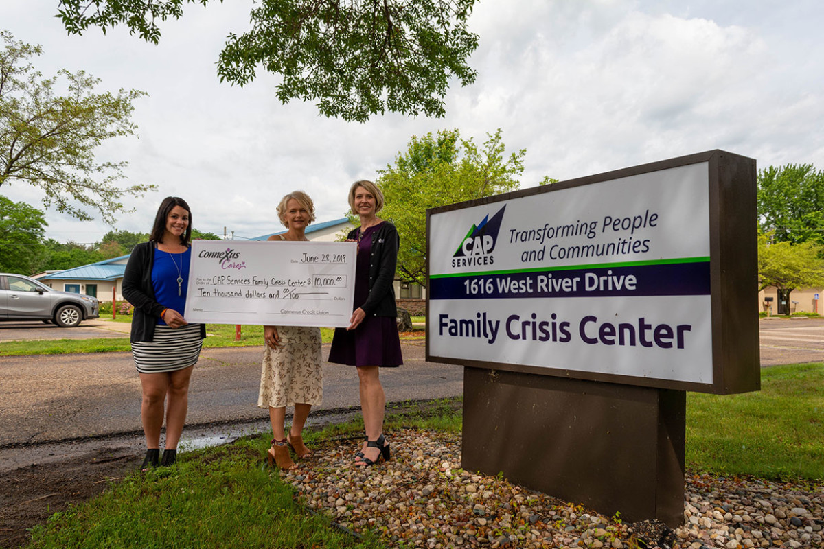 Connexus Cares donation to CAP Services’ Family Crisis Center – CAP ...